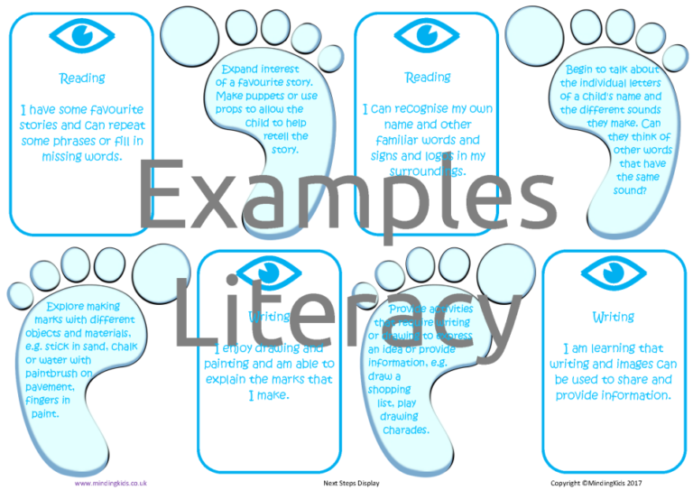 EYFS Next Steps Display - MindingKids EYFS Next Steps Display - MindingKids